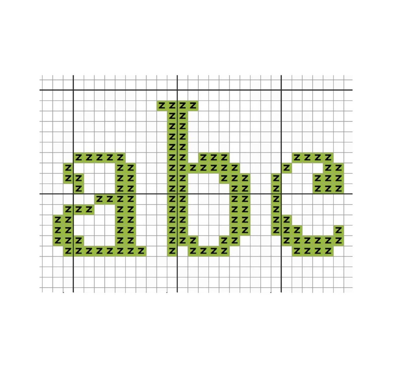 Christmas Alphabet Cross Stitch Pattern, Christmas Fonts, Cross Stitch ...