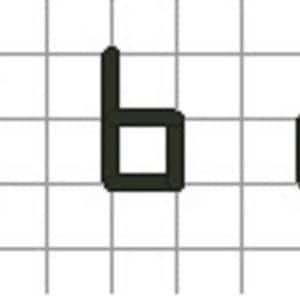 Small Cross Stitch Font, Backstitch Alphabet, Tiny Alphabet, Cross ...