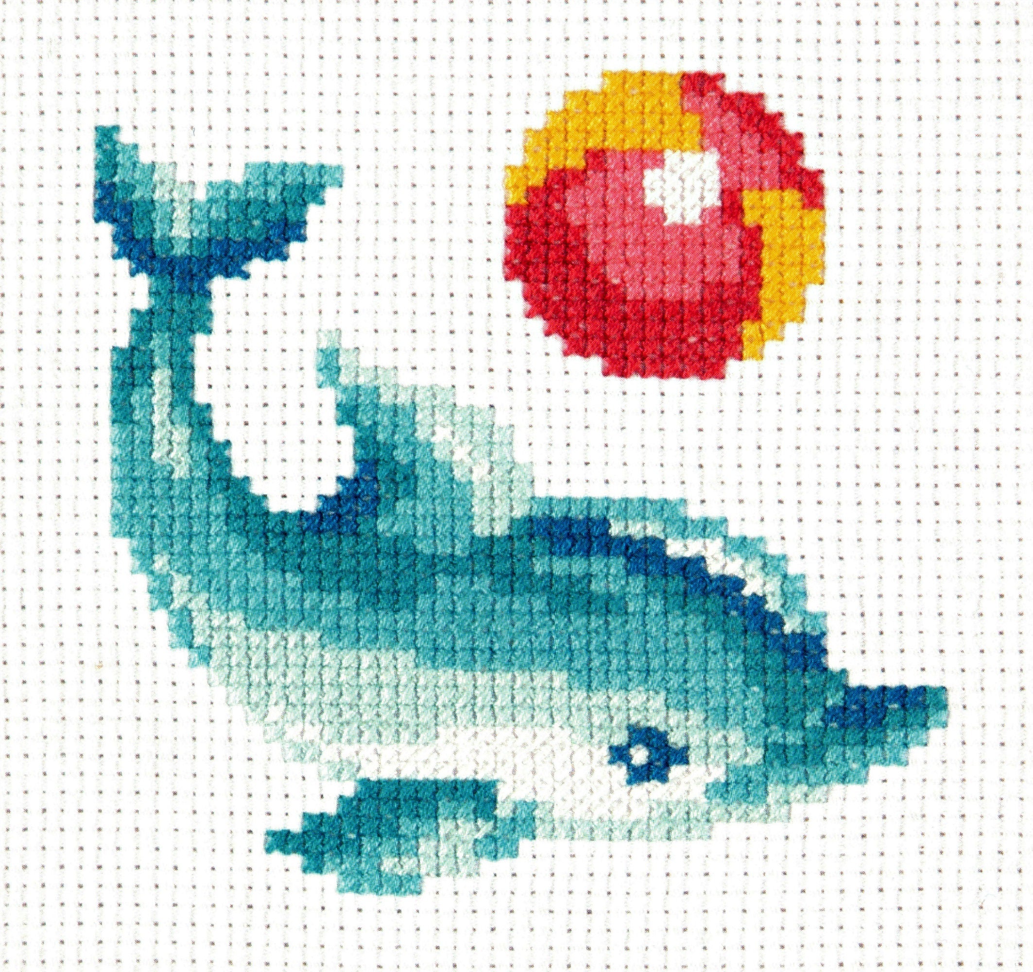 Dolphin Cross Stitch Pattern Dolphin Embroidery Sea Animals - Etsy