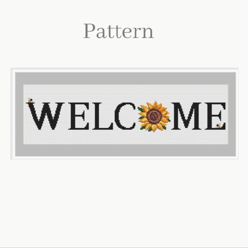 Welcome Cross Stitch Pattern - Etsy