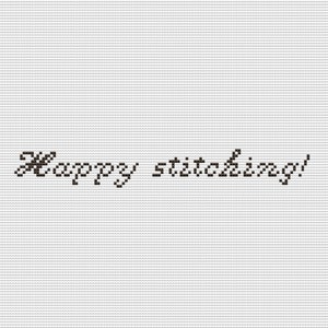 Cursive Font Cross Stitch Pattern, Cross Stitch Letters, Cross Stitch ...