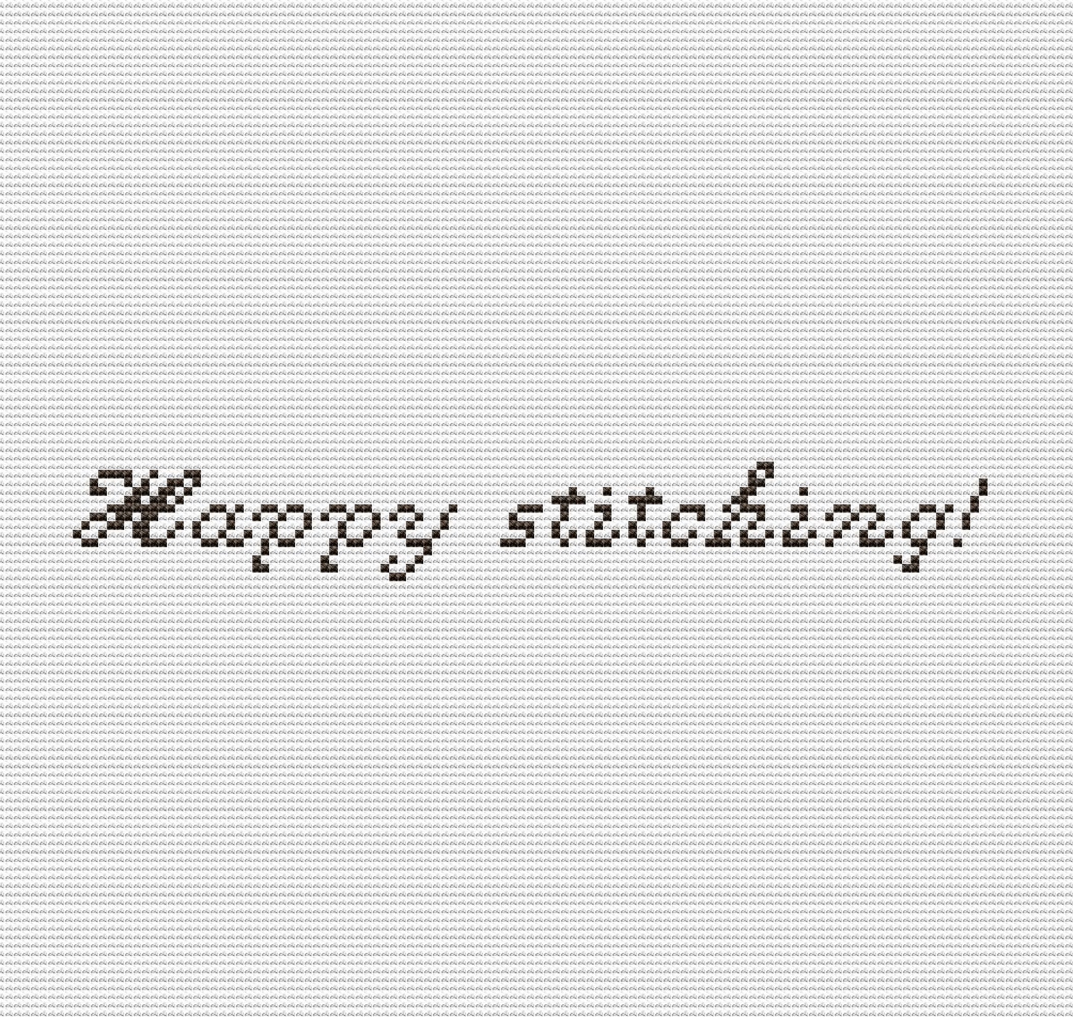 Cursive Font Cross Stitch Pattern Cross Stitch Letters Cross - Etsy Canada