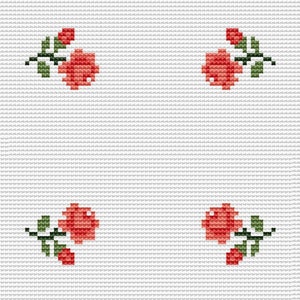 Rose Border Cross Stitch Pattern, Floral Frames, Square Borders - Etsy