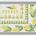 Tulip Cross Stitch Borders, Floral Borders Cross Stitch Pattern, Cross ...