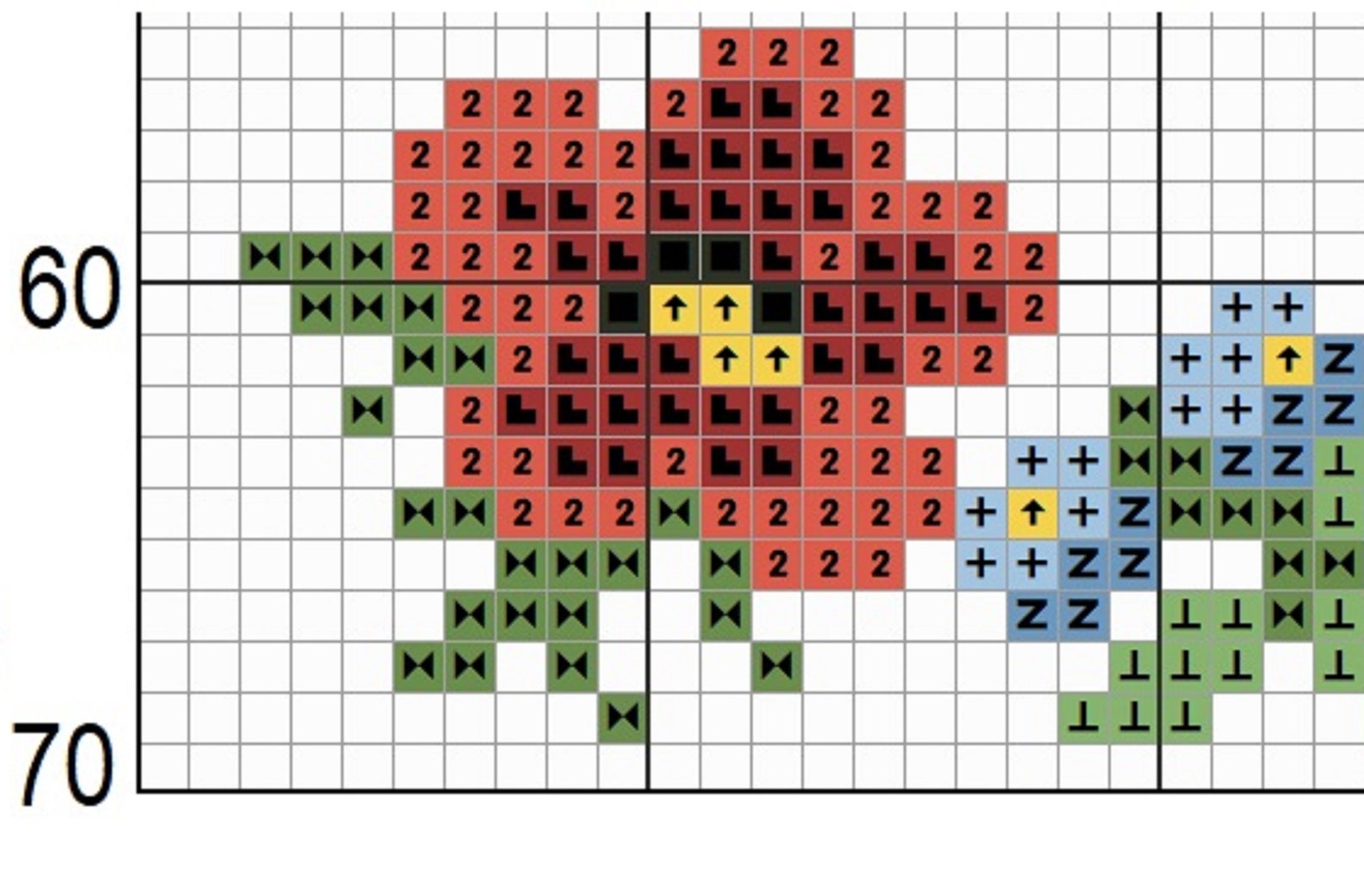 Cross Stitch Border Pattern Poppy Border Poppy Cross Stitch - Etsy