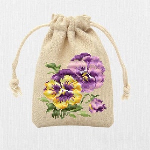 Violet Cross Stitch Pattern, Floral Cross Stitch, African Violet ...