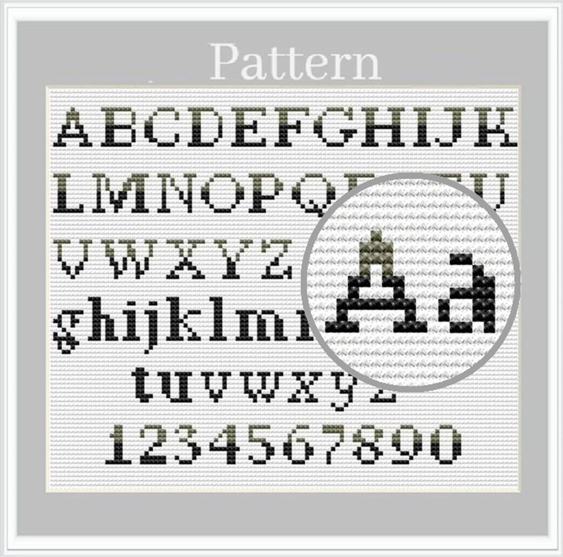 Cross Stitch Alphabet Pattern, Cross Stitch Font, Cross Stitch Letters ...