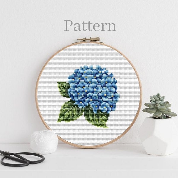 Hydrangea Embroidery - Etsy