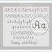 Backstitch Alphabet Cross Stitch Pattern, Cursive Font Hand Embroidery ...