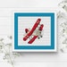Small Plane Cross Stitch Pattern, Airplane Pattern, Vehicle Cross ...