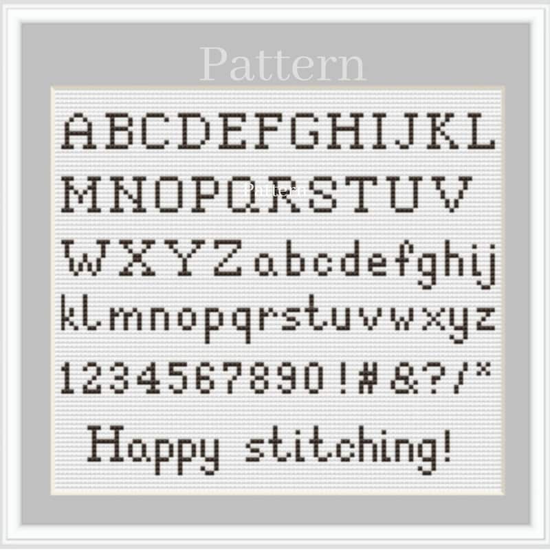 Cross Stitched Number - Etsy