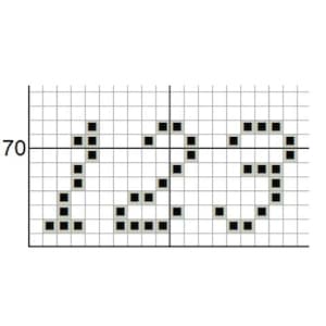 Cursive Alphabet Cross Stitch Pattern With Letters and Numbers for ...