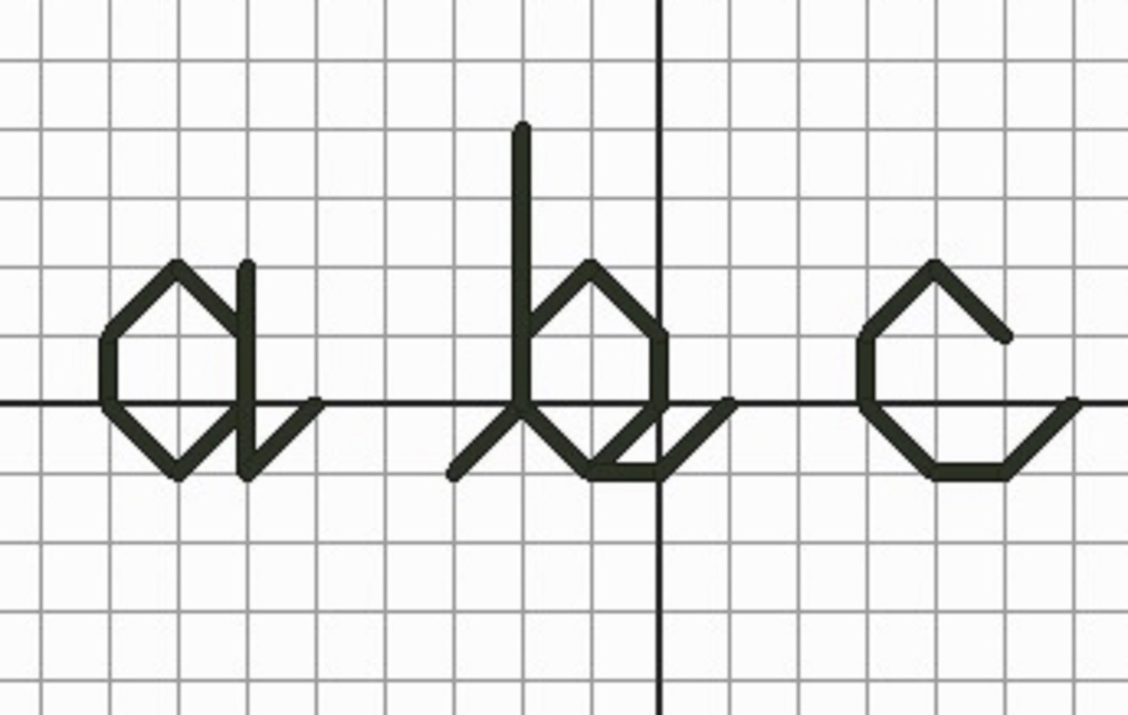 Backstitch Alphabet Cursive Cross Stitch Font Tiny Font | Etsy