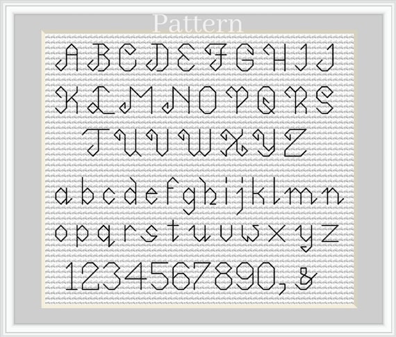 Fancy Cross Stitch Alphabet