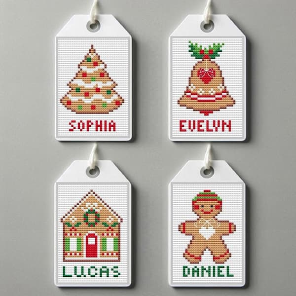 Gingerbread Cross Stitch Kit - Etsy