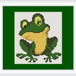 Frog Cross Stitch Pattern, Frog and Toad Hand Embroidery Pattern - Etsy