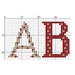 Alphabet Cross Stitch Pattern, Cross Stitch Fonts, Red Cross Stitch ...