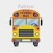 School Bus Cross Stitch Pattern, School Bus Ornament Hand Embroidery ...