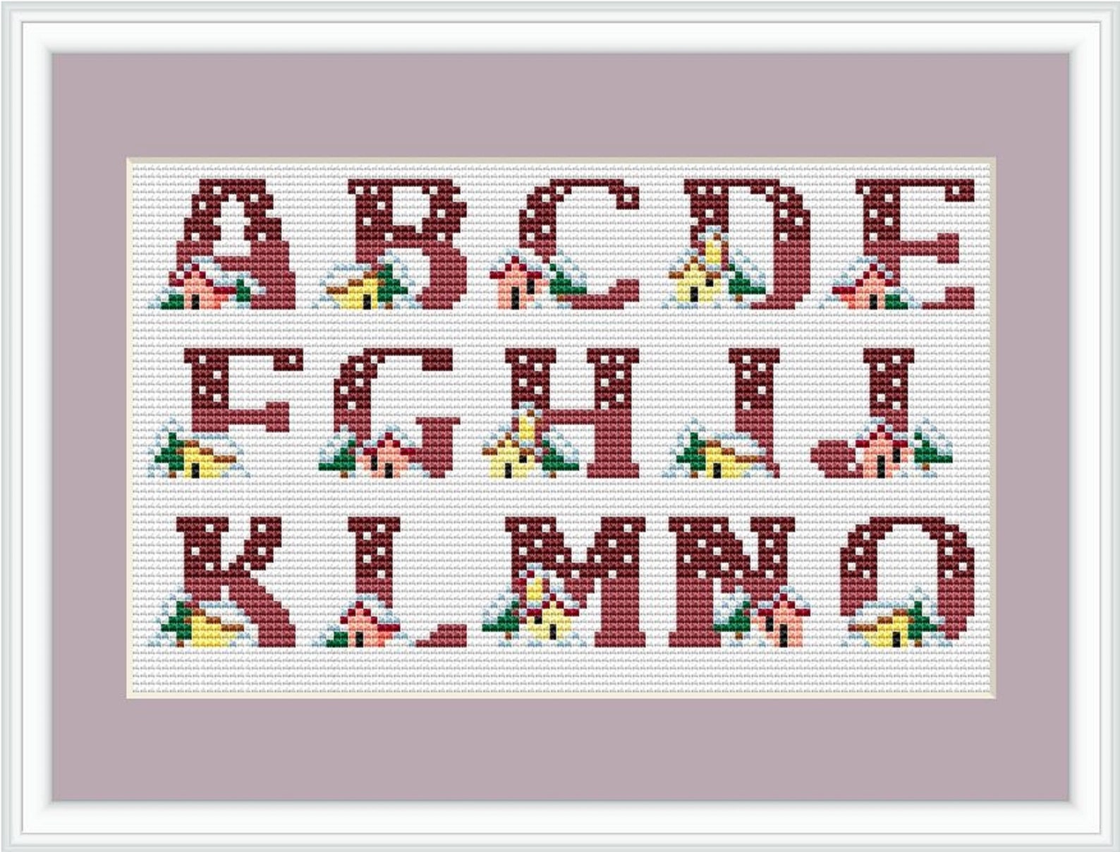 Monogram Font Cross Stitch Pattern Cross Ctitch Letters - Etsy