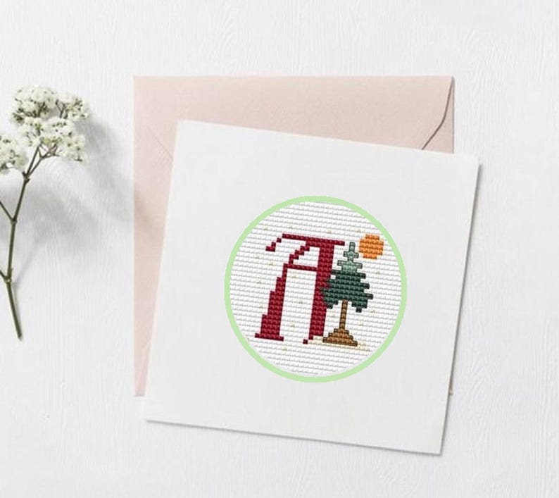 Christmas Alphabet Cross Stitch Pattern for Initial Ornament With ...
