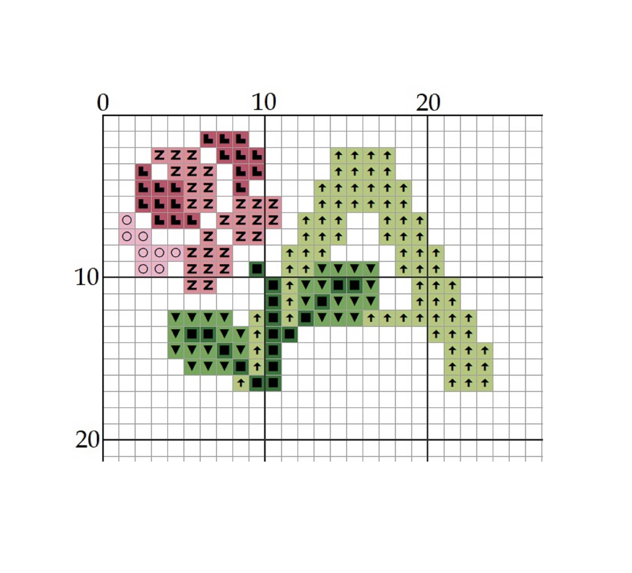 Floral Cross Stitch Alphabet Pattern Monogram Fonts Cross - Etsy