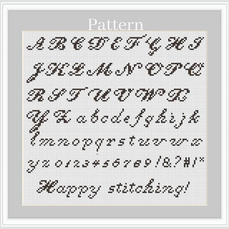 X Alphabet Stitch - Etsy UK