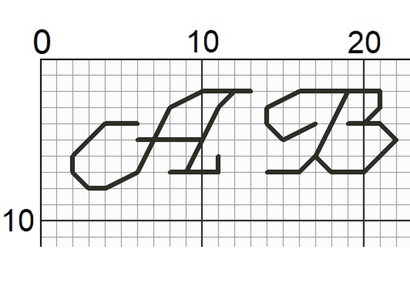 Cross Stitch Font Cross Stitch Alphabet Small Cursive Font - Etsy