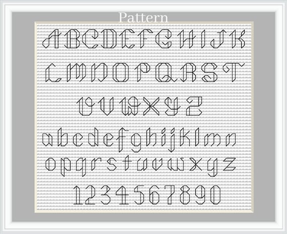 Fancy Cross Stitch Alphabet