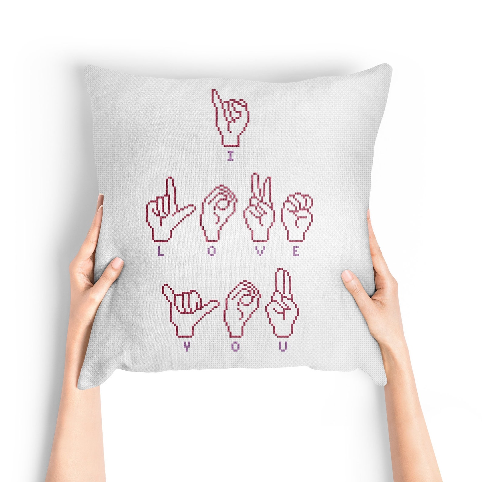 Sign Language Alphabet Cross Stitch Pattern Cross Stitch - Etsy