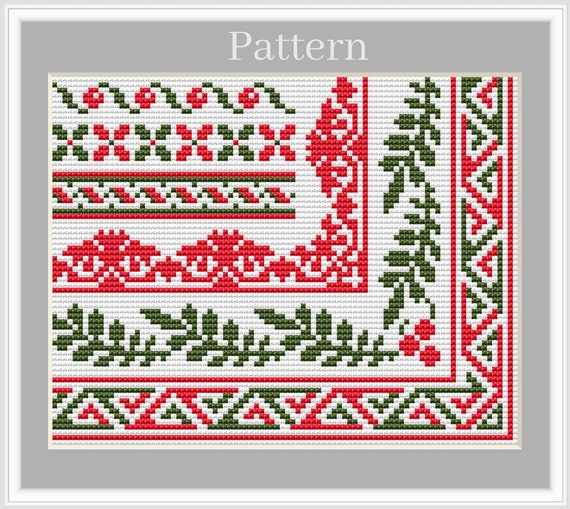Geometric Cross Stitch Borders