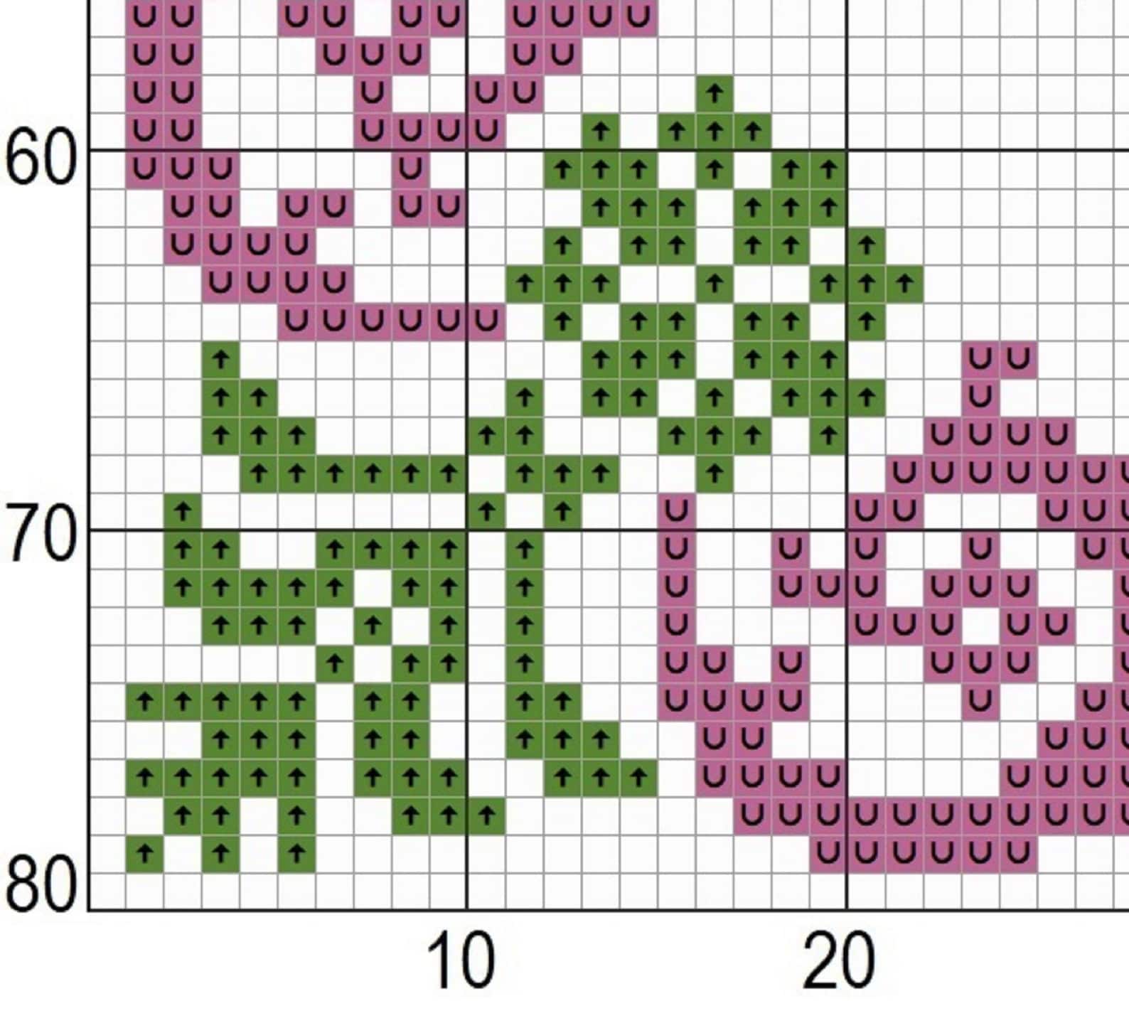 Cross Stitch Corners Cross Stitch Borders Floral Border - Etsy