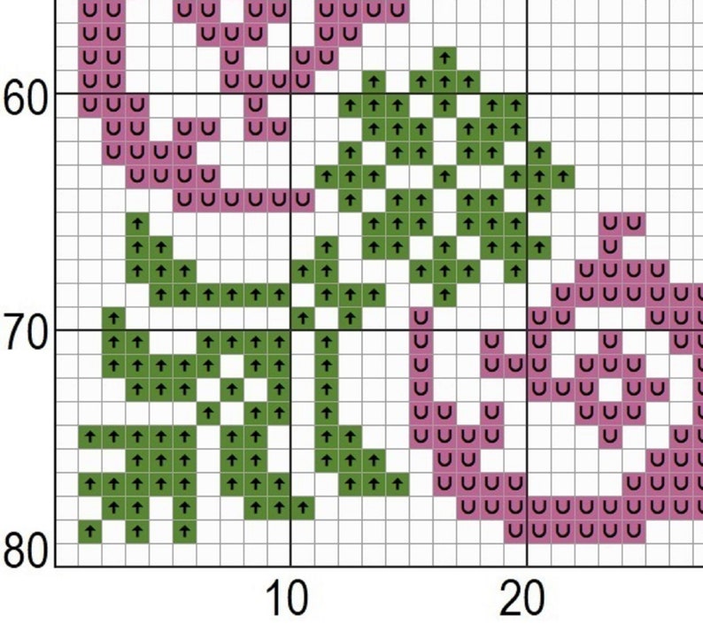 Cross Stitch Corners Cross Stitch Borders Floral Border - Etsy