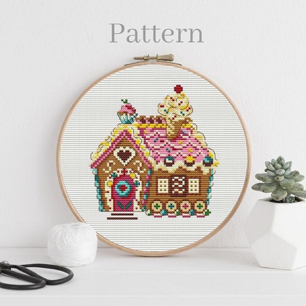 Gingerbread Cross Stitch Pattern - Etsy