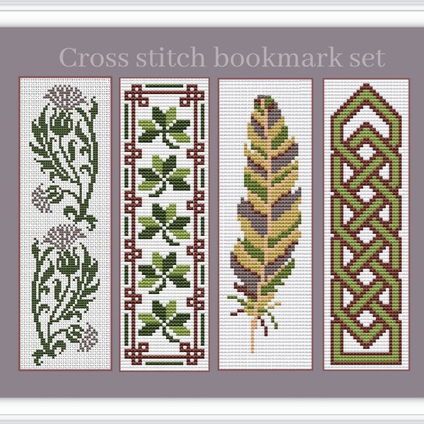 Celtic Cross Stitch Bookmark Pattern - Etsy