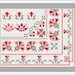 Floral Borders Cross Stitch Pattern, Thistle Cross Stitch Frames ...