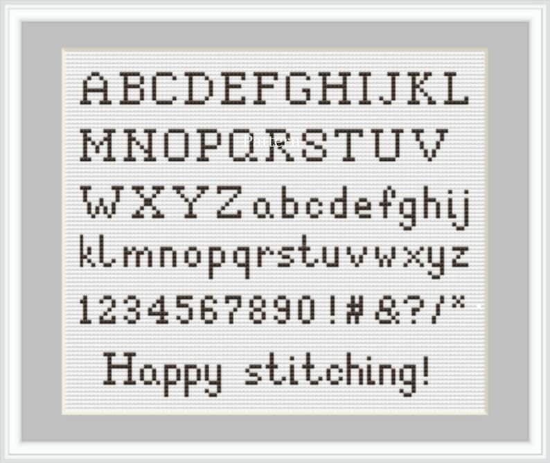 Cross Stitch Letters Cross Stitch Alphabet Pattern Cross - Etsy