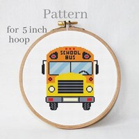 Bus Driver Cross Stitch Pattern, Special Education Wall Art, DIY ...