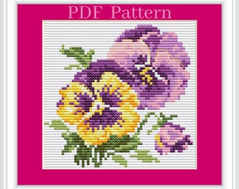 Violet Cross Stitch | Etsy