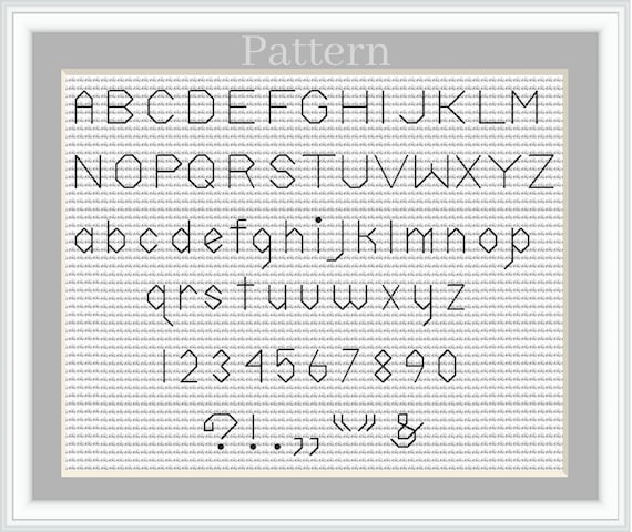 Counted Cross Stitch Alphabet Generator