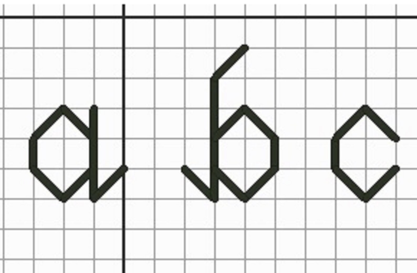 Backstitch Alphabet Cross Stitch Pattern Cursive Alphabet - Etsy