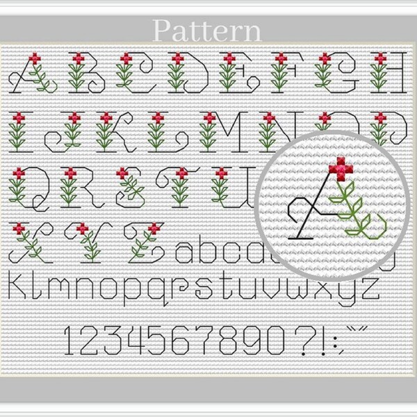 Large Cross Stitch Letters - Etsy