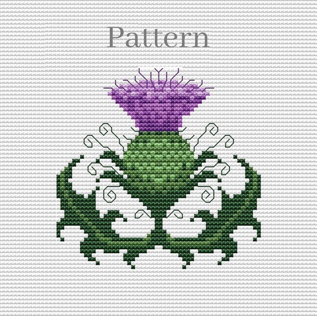 Thistle Cross Stitch Pattern, Outlander Ornament Hand Embroidery ...