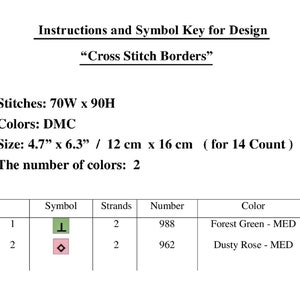 Cross Stitch Border Cross Stitch Frames Border Embroidery - Etsy
