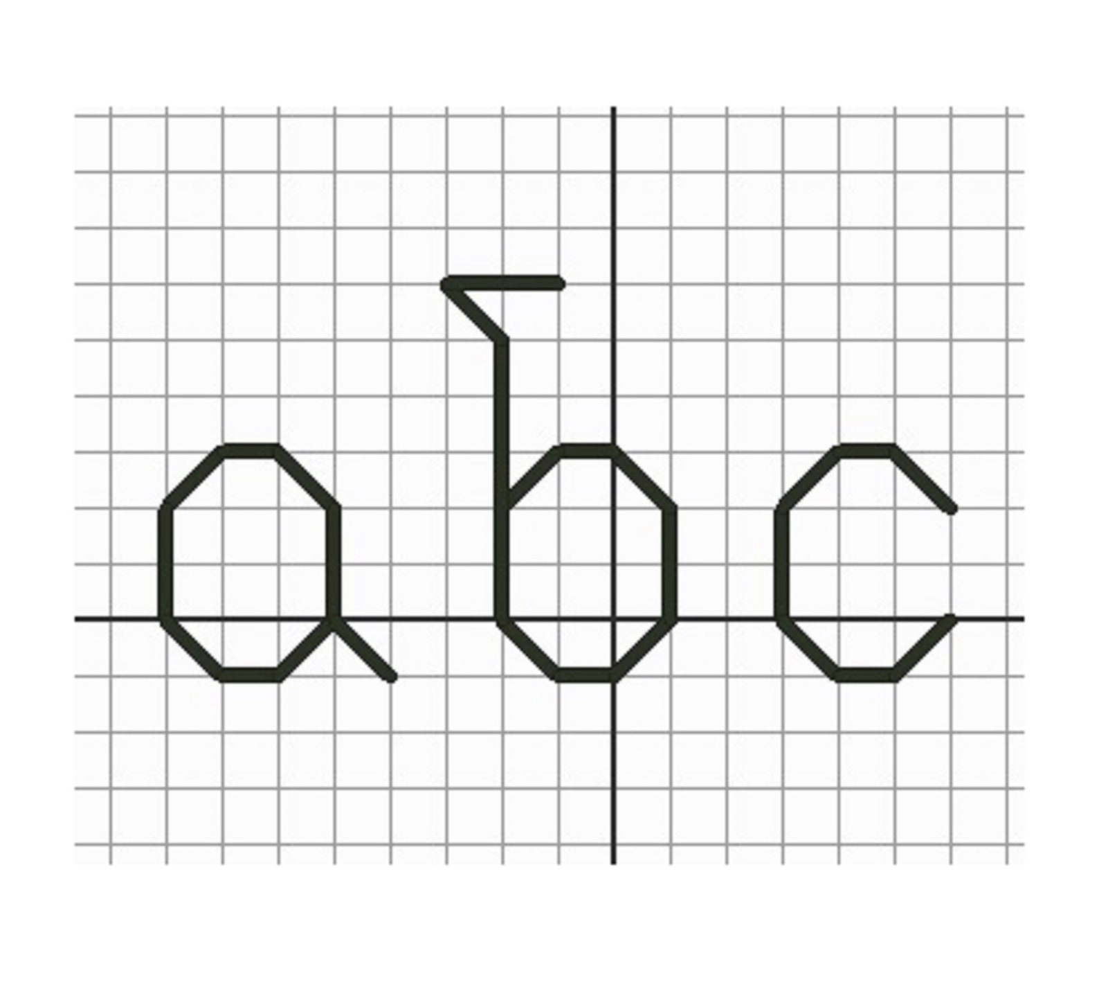 Backstitch Alphabet Cross Stitch Letters Back Stitch - Etsy