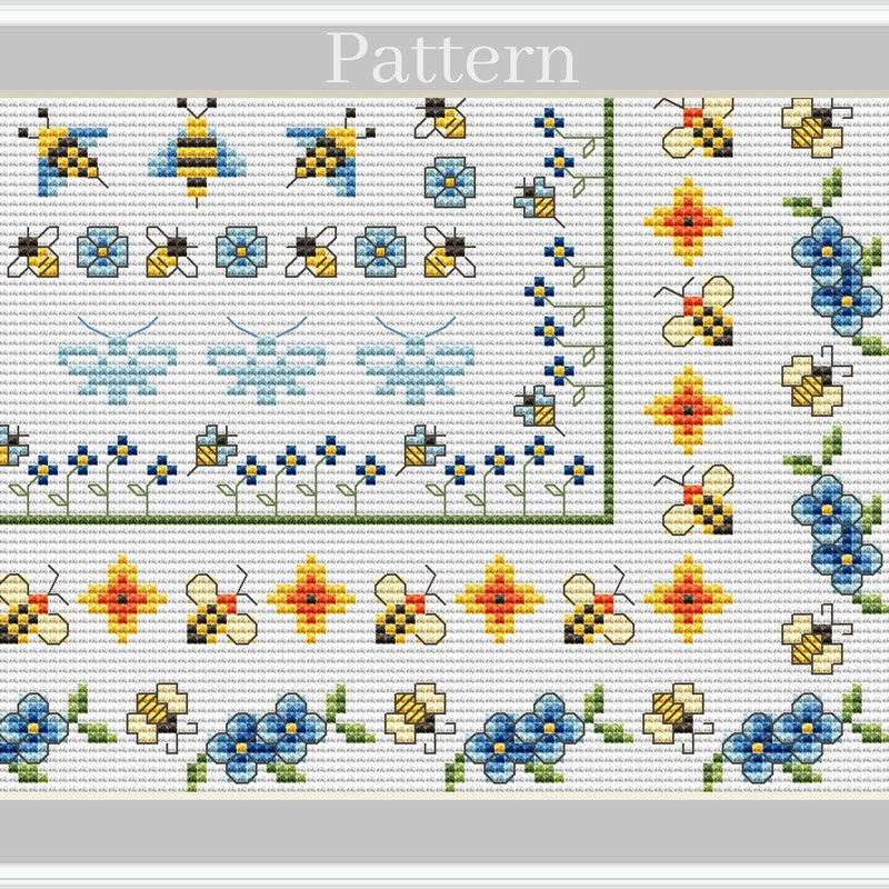 Garden Borders Cross Stitch - Etsy UK