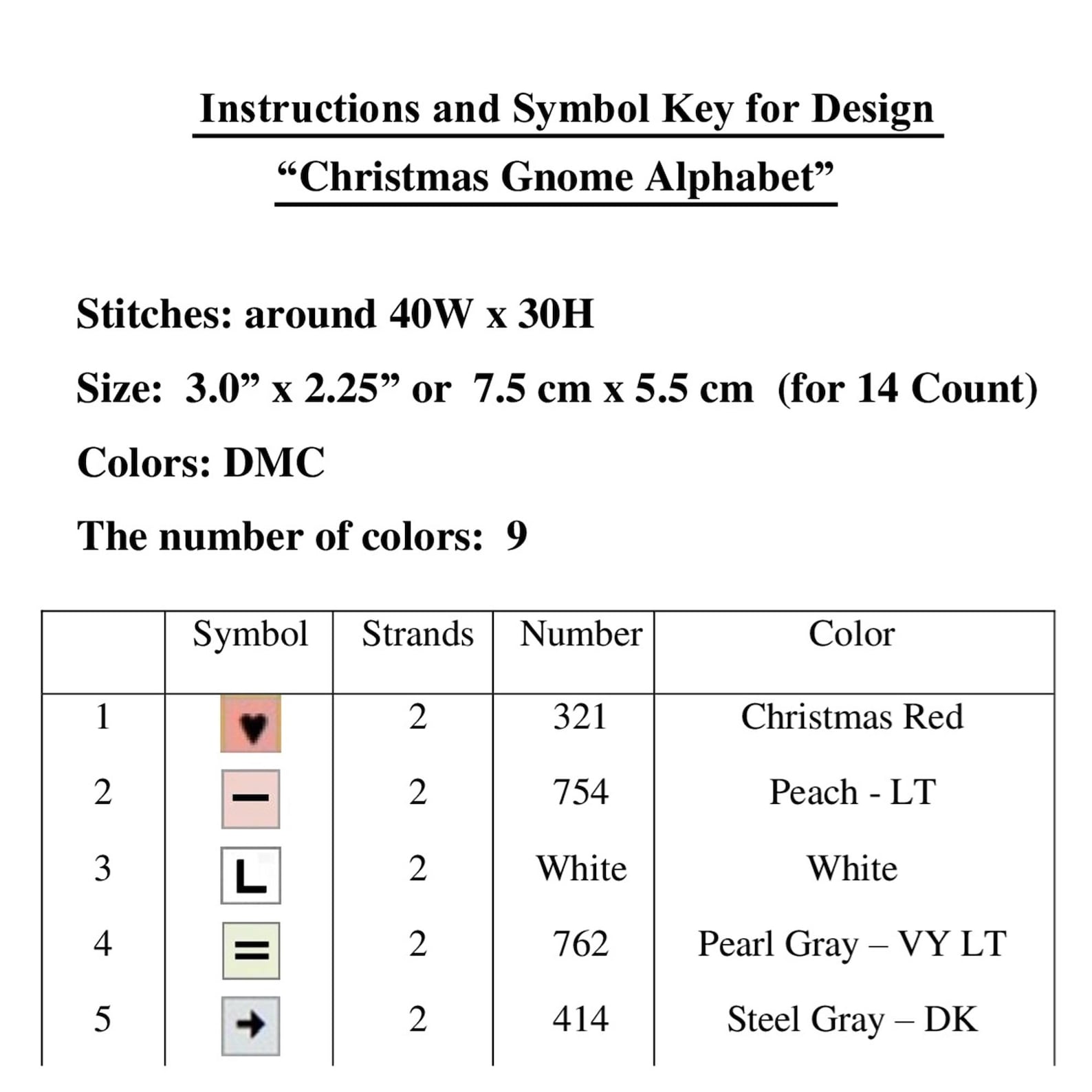 Alphabet de Noël au point de croix avec lettres monogrammes pour ...