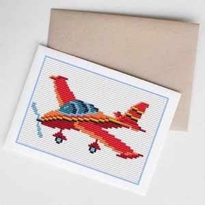 Plane Cross Stitch Pattern, Airplane Emboidery, Vehicle Pattern for ...