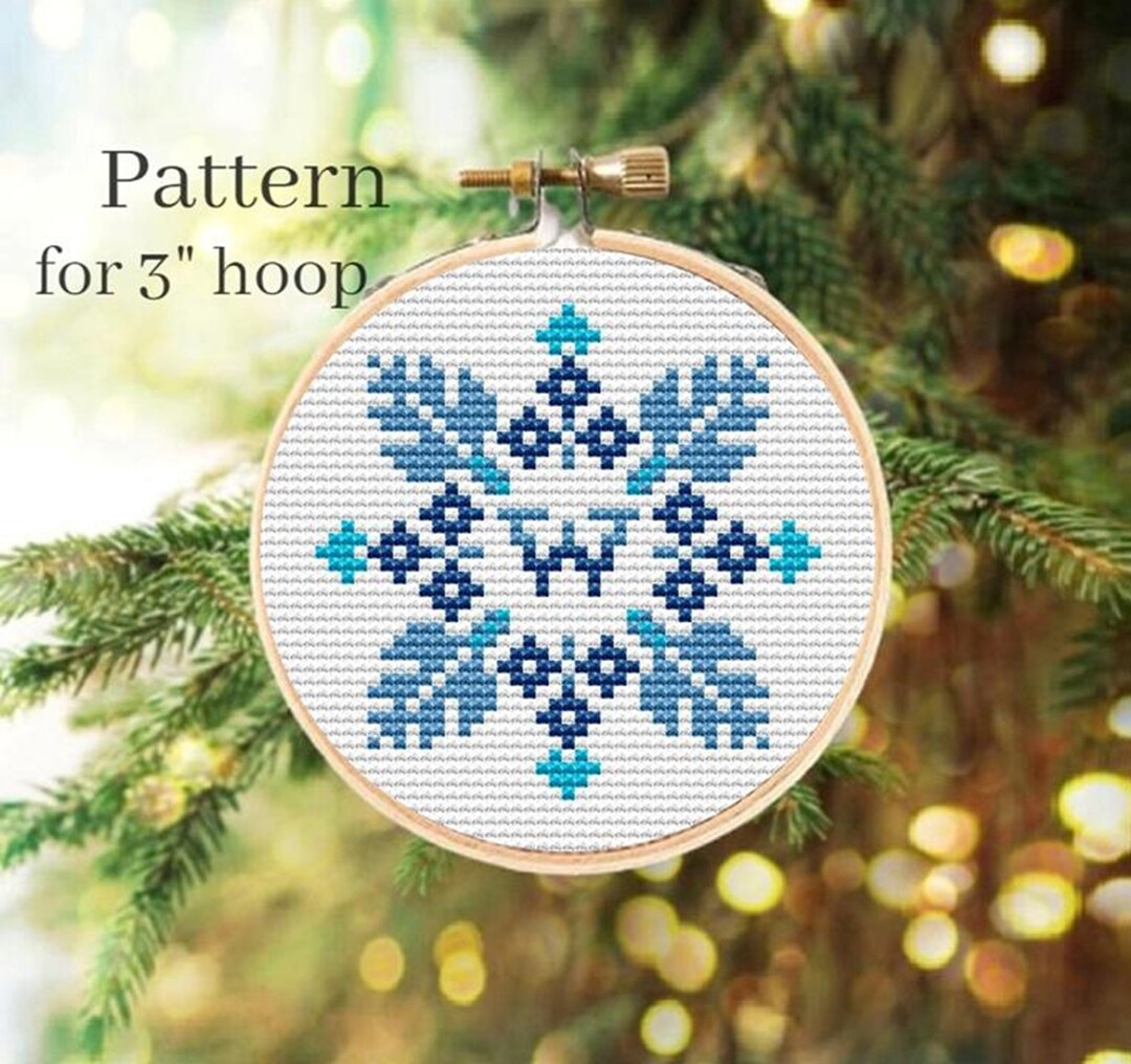 Initial Ornament Cross Stitch Pattern With Alphabet Chart, Monogram ...
