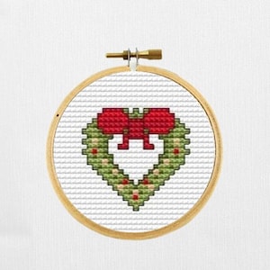 Mini Christmas Cross Stitch Patterns, Small Christmas Pattern for 2 ...