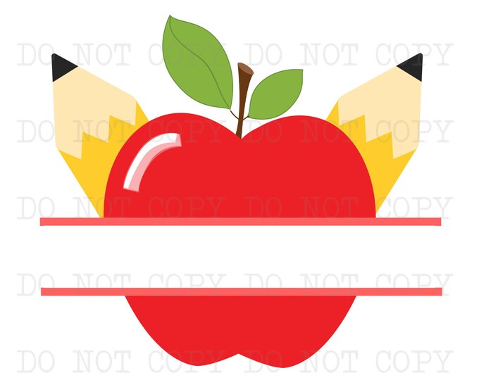 Red Apple Blank Name PNG Pencil Name Sublimation Apple and - Etsy